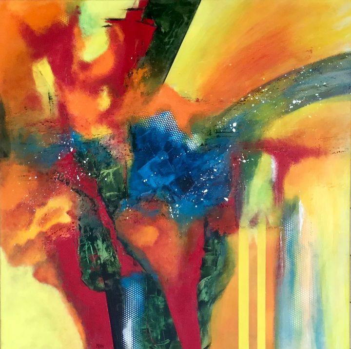 Explosion - Mayou - Paintings & Prints, Abstract, Other Abstract - ArtPal