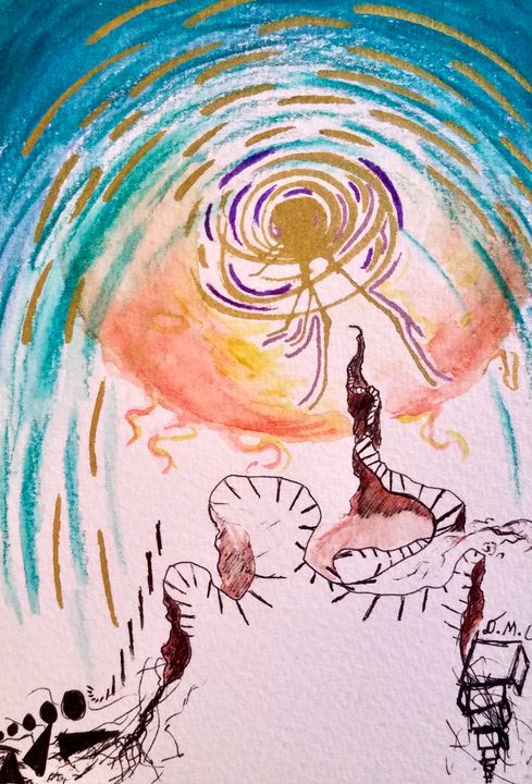 Icarus Stairs - Dak Art - Drawings & Illustration, Landscapes & Nature ...