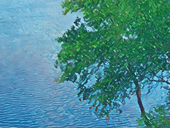 Tree by the River - Cindy's Creative Corner - Digital Art & AI ...