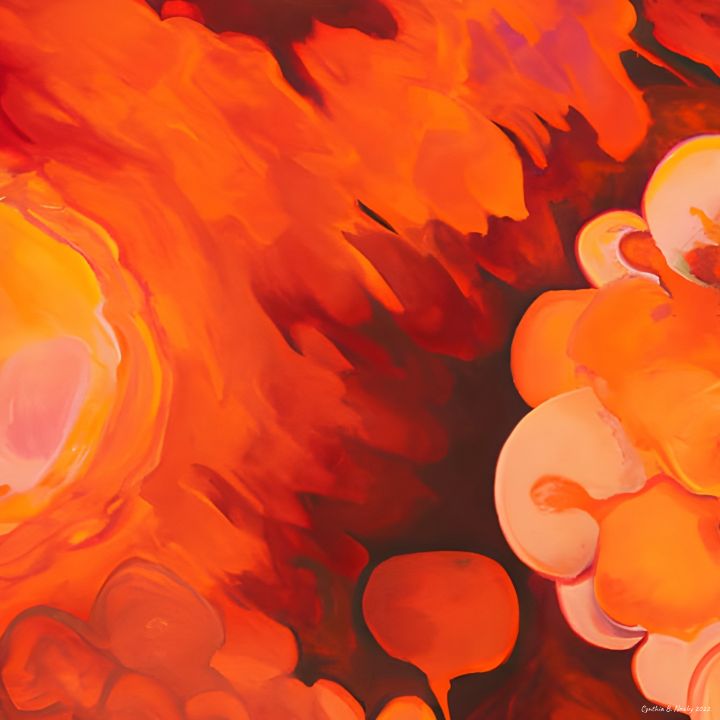 Cosmic Orange - Cindy's Creative Corner - Digital Art, Abstract, Color ...