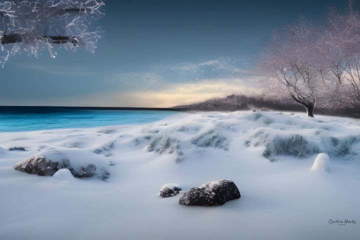 Snowscape 2023 - Cindy's Creative Corner - Digital Art & AI, Landscapes ...