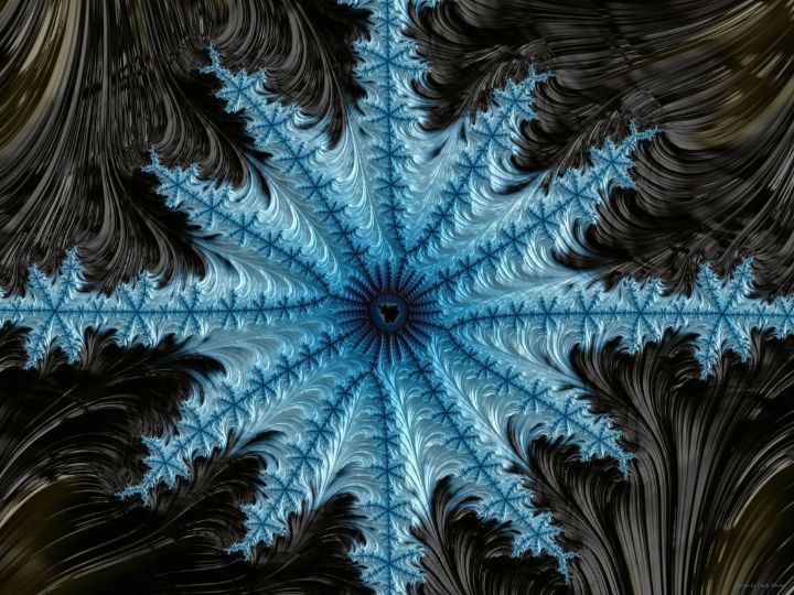 Snowflake Fractal - Cindy's Creative Corner - Digital Art, Abstract ...