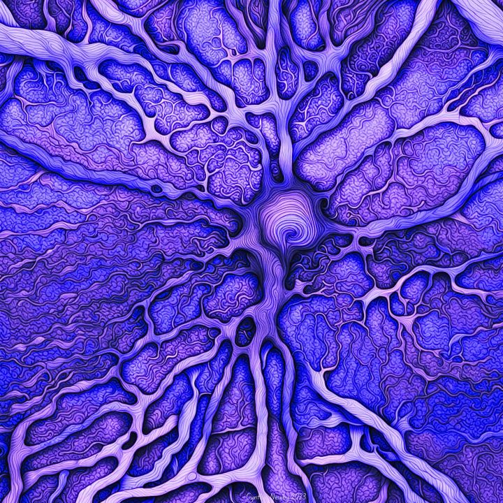 Purple Neurons - Cindy's Creative Corner - Digital Art, Abstract ...