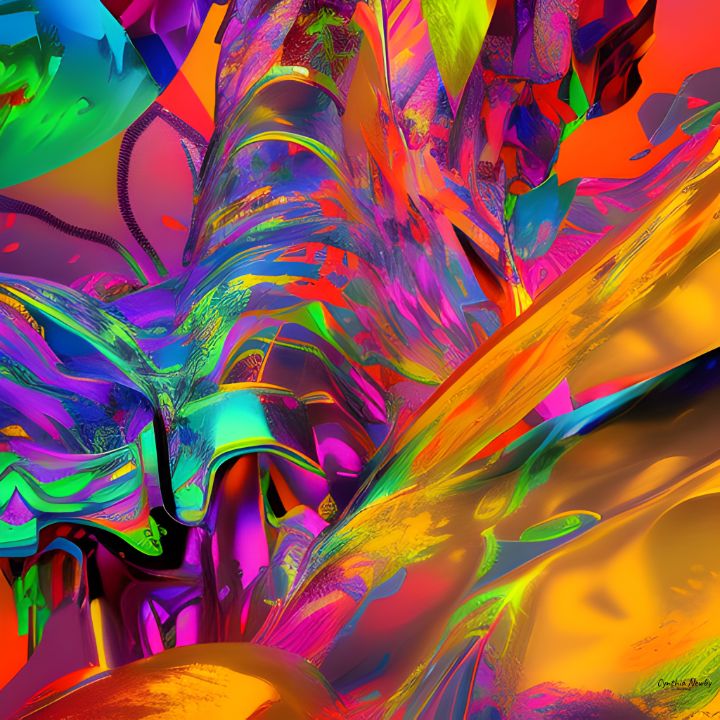 Colorful Abstract 202312251006 - Cindy's Creative Corner - Digital Art ...
