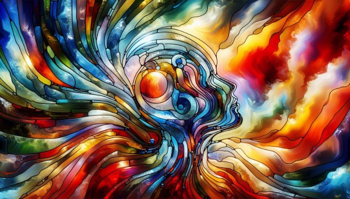 Stained Glass Abstract Profile 2024 - Cindy's Creative Corner - Digital ...