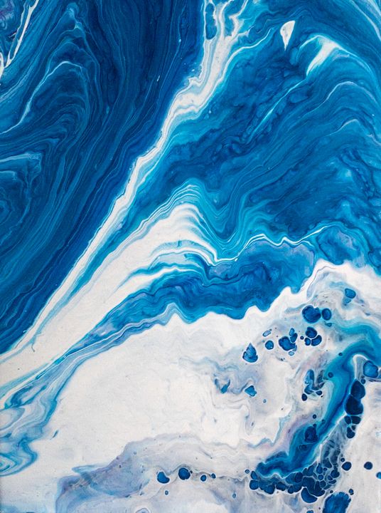 Blue Agate - KelArt Studio - Paintings & Prints, Abstract, Other ...