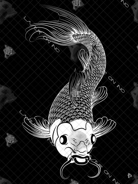 vertical-koi-art6-sd - Laser On Inc - Crafts & Other Art, Other Crafts ...