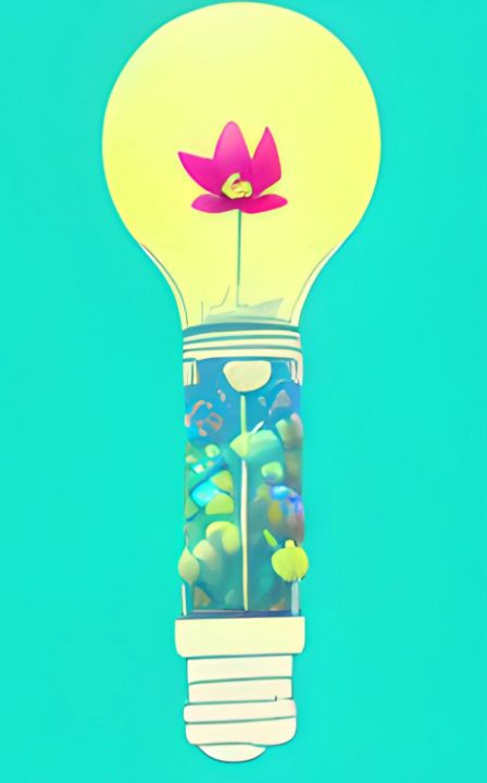 Surreal Light Bulb 25 - THEGLOWINGBROCCOLI - Digital Art & AI, Abstract ...