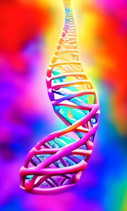 Abstract DNA 04 - THEGLOWINGBROCCOLI - Digital Art, Abstract, Geometric ...