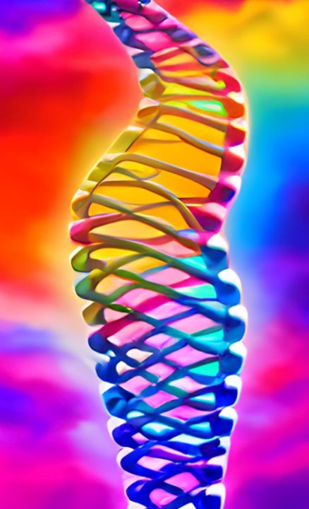 Abstract DNA 07 - THEGLOWINGBROCCOLI - Digital Art & AI, Abstract ...