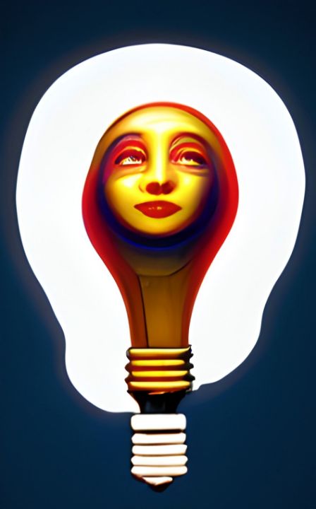 Surreal Light Bulb 20 - THEGLOWINGBROCCOLI - Digital Art & AI, Abstract ...