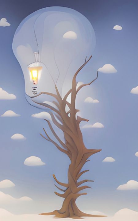 Surreal Light Bulb 28 - THEGLOWINGBROCCOLI - Digital Art & AI, Abstract ...