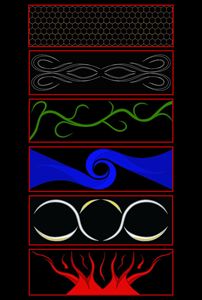 Six Elements - Paintings & Prints, Drawings & Illustration