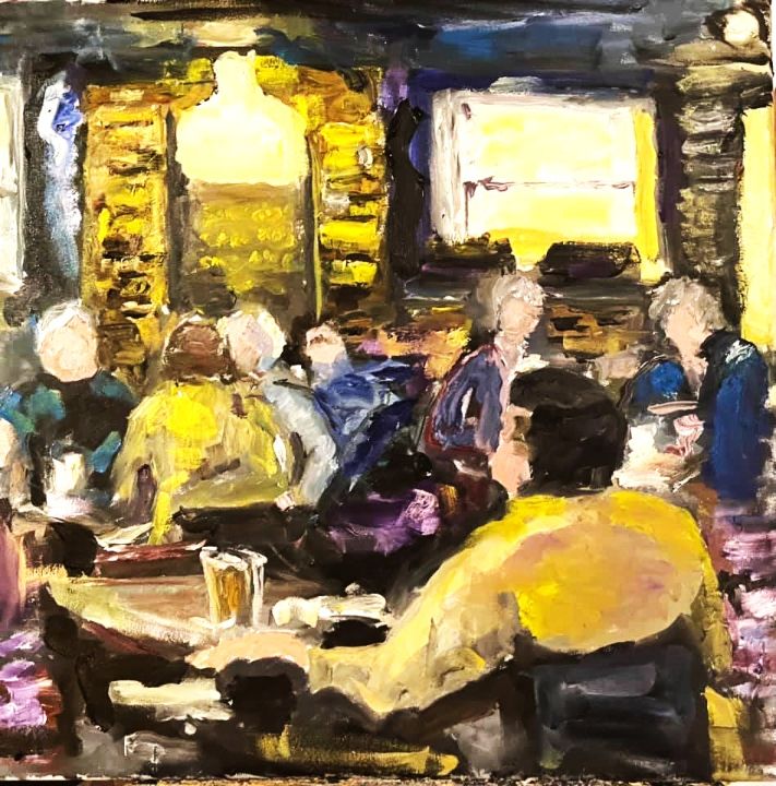 Restaurant Series #4 - The Art of Robert G. Fishman - Paintings ...