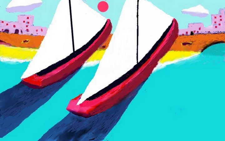 TWIN BOATS RIVIERA - the french riviera paintings by gary trigg ...