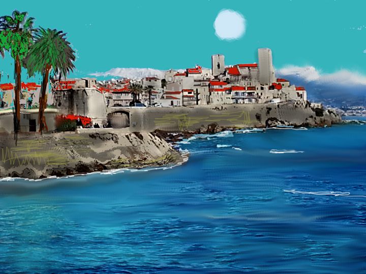 antibes sun - the french riviera paintings by gary trigg - Paintings ...