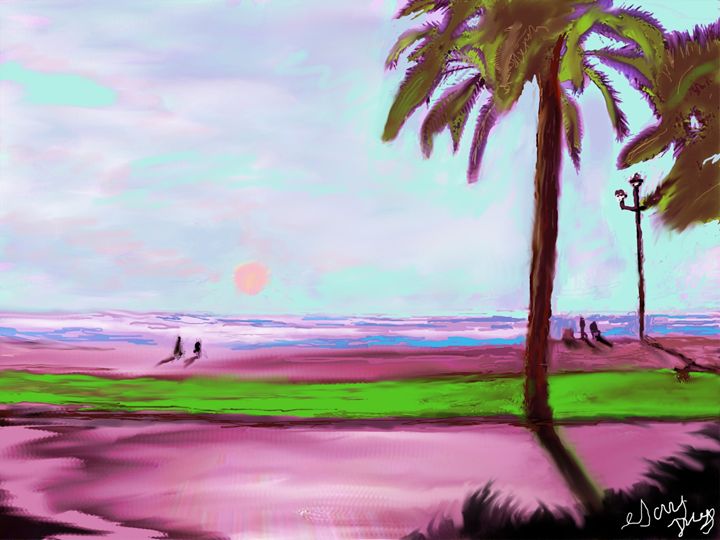 existential moments nice france - the french riviera paintings by gary ...