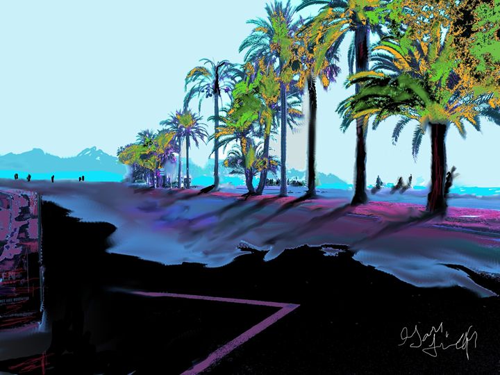 nice boulevard - the french riviera paintings by gary trigg - Paintings ...