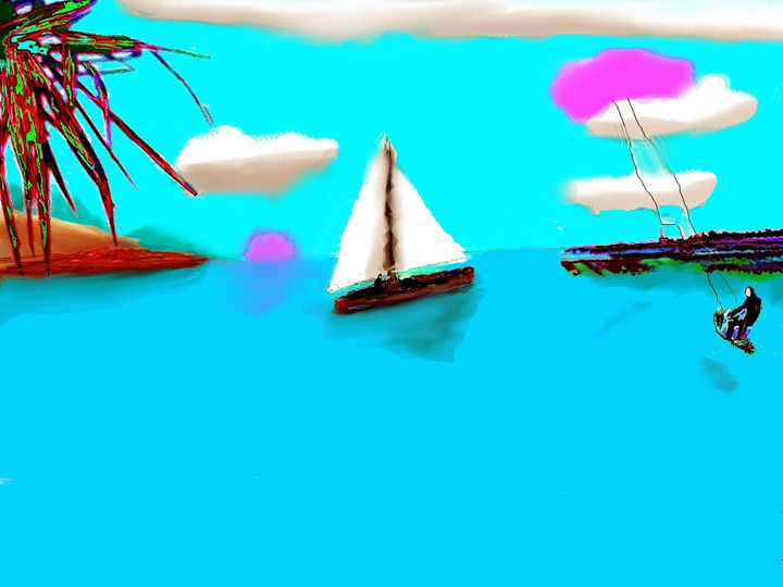 fun on riviera - the french riviera paintings by gary trigg - Paintings ...