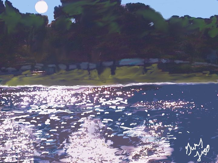 celebrity beach cap dantibes riviera - the french riviera paintings by ...