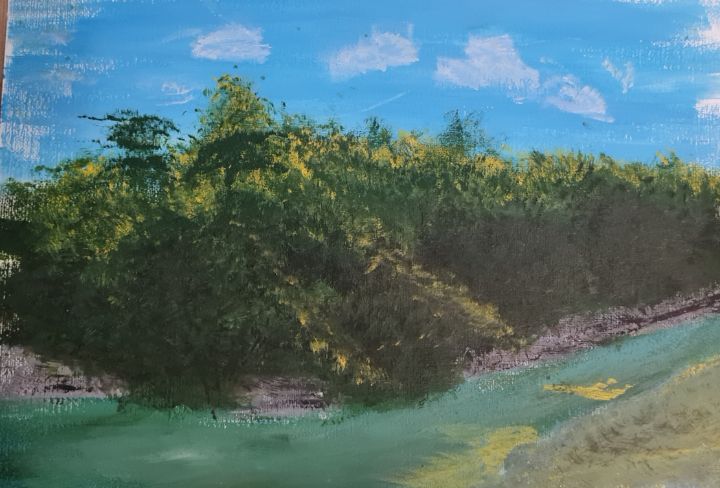 Flowing river - Visual Happiness by Sandy - Paintings & Prints ...