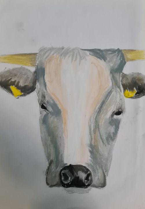 You mooing at me - Visual Happiness by Sandy - Paintings & Prints ...