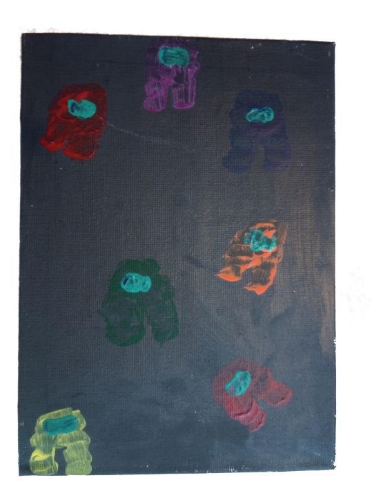 Among us space float - Rainbow friends paintings and more - Paintings ...