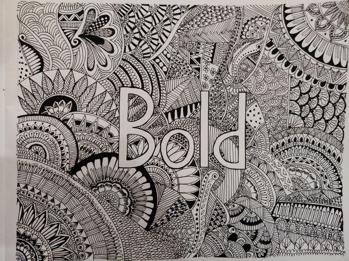 Bold Mandala - Colour Crush - Drawings & Illustration, Abstract ...