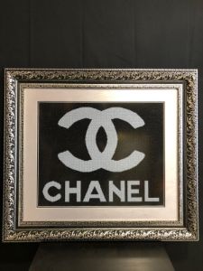 Handmade Chanel logo made of beads - Michal Bilej - Paintings & Prints ...
