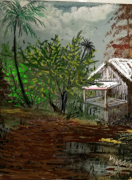 Swamp shack - Artist at work - Paintings & Prints, Landscapes & Nature ...