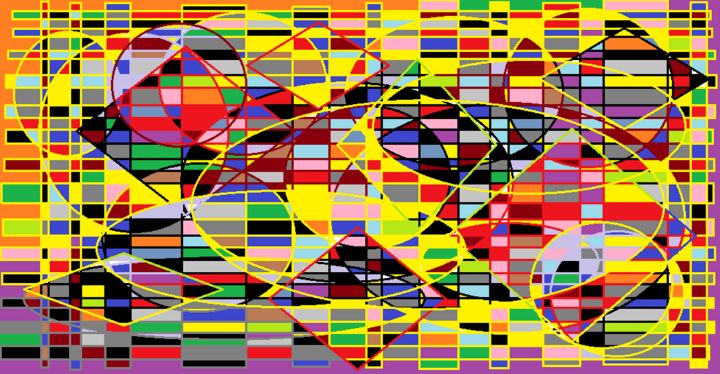 Long Time - Tom Carlson - Digital Art & AI, Abstract, Geometric - ArtPal