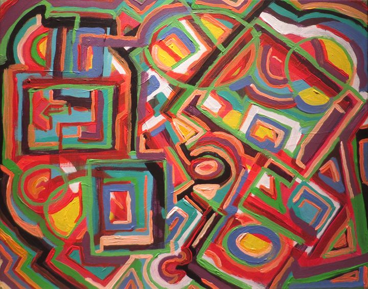 Abstract 8 - Tom Carlson - Paintings & Prints, Abstract, Geometric - ArtPal