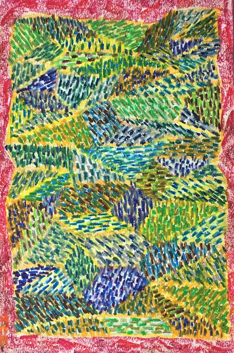 Fields - Tom Carlson - Paintings & Prints, Abstract, Organic - ArtPal