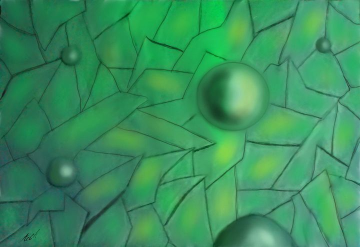 Green - Aoth - Paintings & Prints, Abstract, Fractal - ArtPal