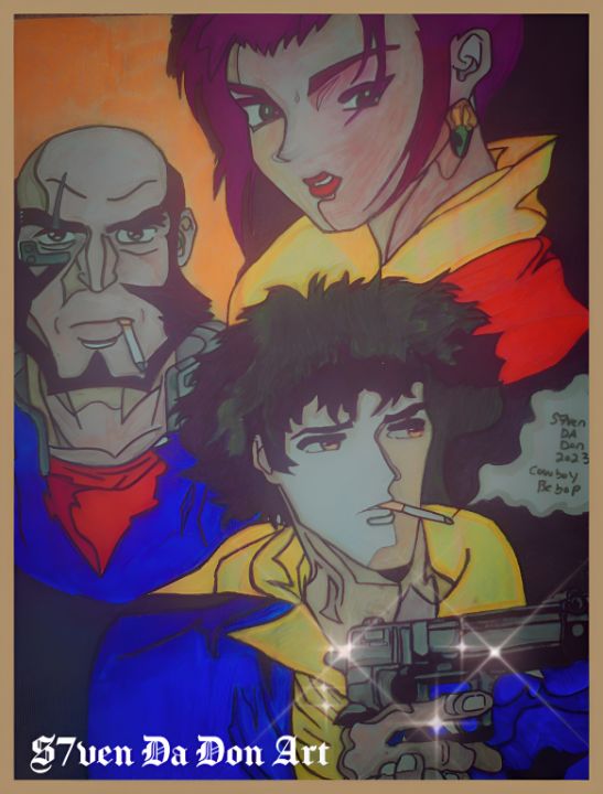 Cowboy Bebop Let's Jam - S7ven Da Don Art - Digital Art & AI ...