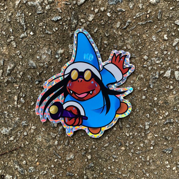 Prismatic Kamek Sticker - Cartoon Cutie Pie - Crafts & Other Art ...