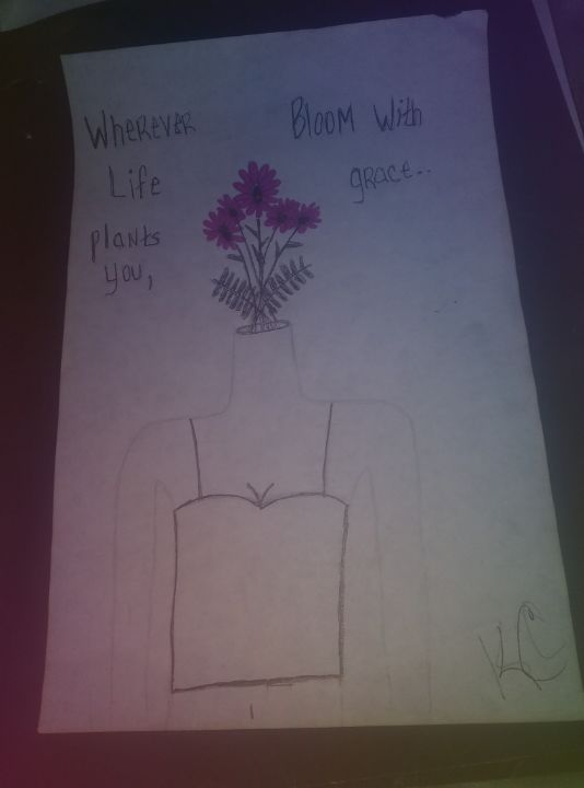 Bloom with Grace - Art of my Mind - Drawings & Illustration, People ...