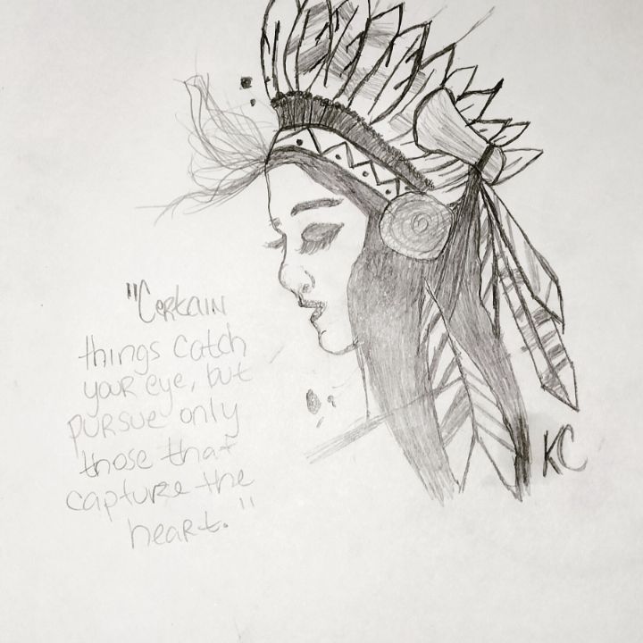 Indian girl - Art of my Mind - Drawings & Illustration, Ethnic ...