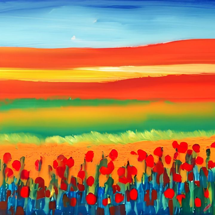 Color field paint art - Artful-Graffiti - Paintings & Prints, Fantasy ...