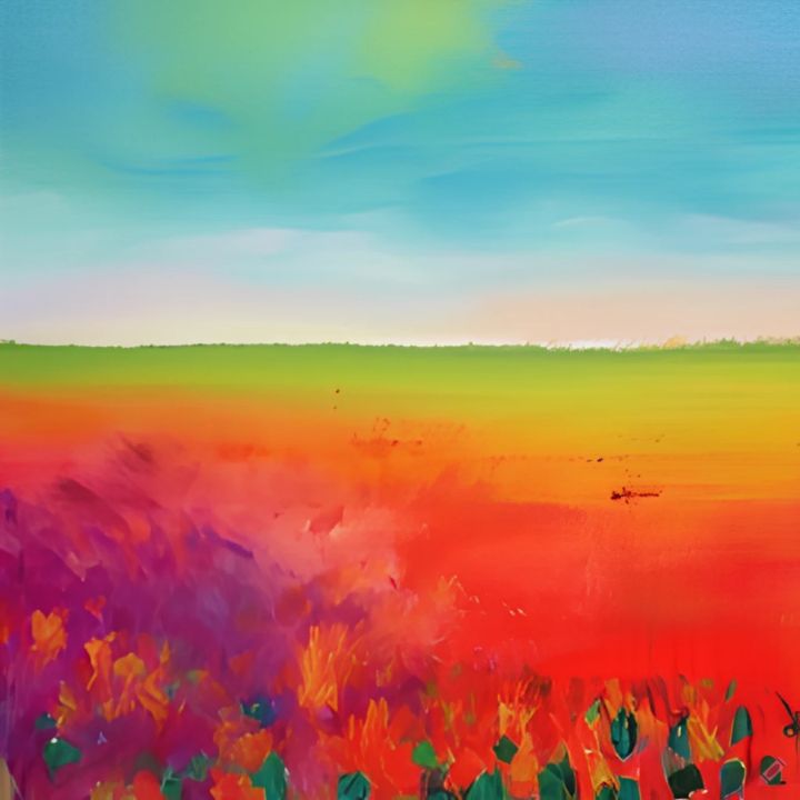 Color field paint art - Artful-Graffiti - Paintings & Prints, Fantasy ...