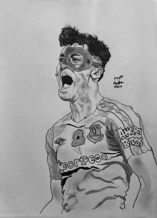 Dominic Calvert Lewin of Everton fc - PYArt - Drawings & Illustration ...