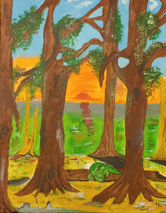 Louisiana Swamp - JrSmithArtCo - Paintings & Prints, Landscapes ...