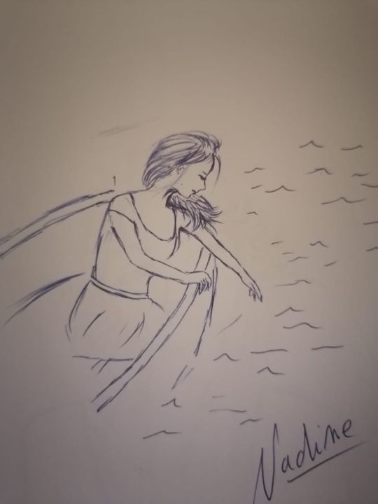 Sea distance - Nadiiine - Drawings & Illustration, People & Figures ...