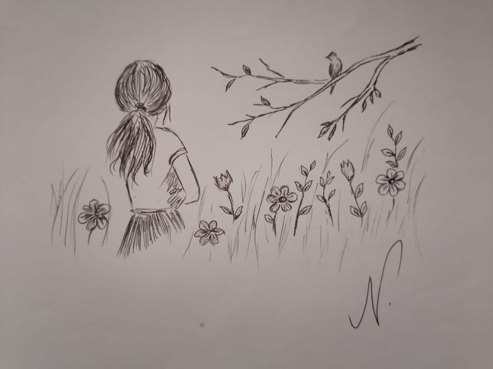 looking for happy side - Nadiiine - Drawings & Illustration, People ...