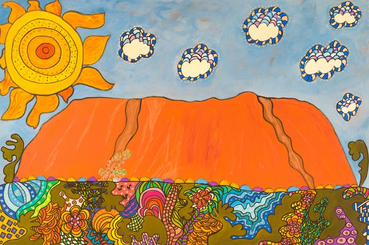 Uluru Coloring Pages Landmarks Of Australia World Geography Facts