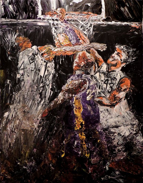 Slam Dunk - Mark Moore - Paintings & Prints, Sports & Hobbies ...