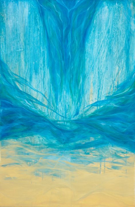 The Living Water - Justin Andrew Hook - Paintings & Prints, Abstract ...