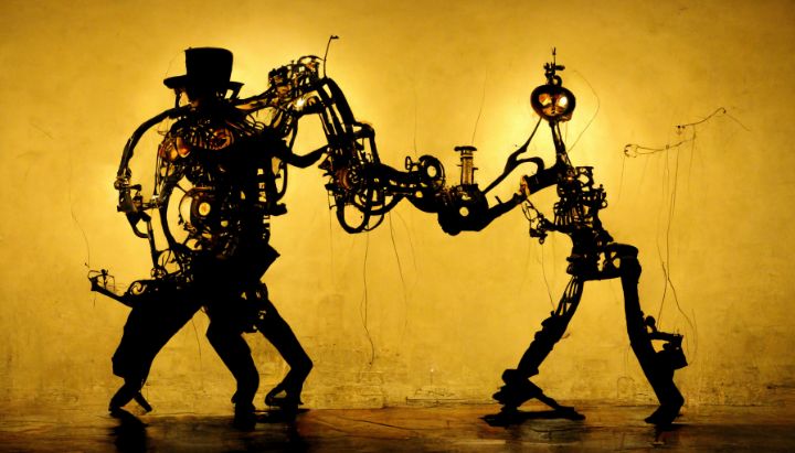 Steampunk Tango - Rob Arthur's Gallery - Paintings & Prints, People ...