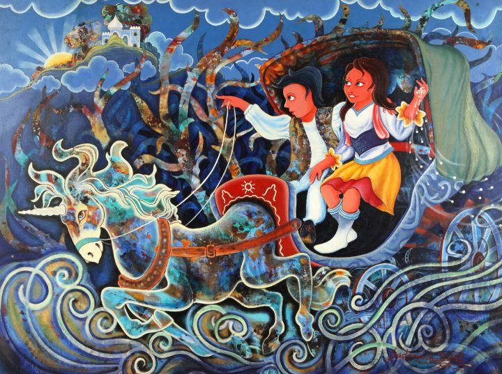 From the Dolna collection - Mitu Basu - Paintings & Prints, Childrens ...