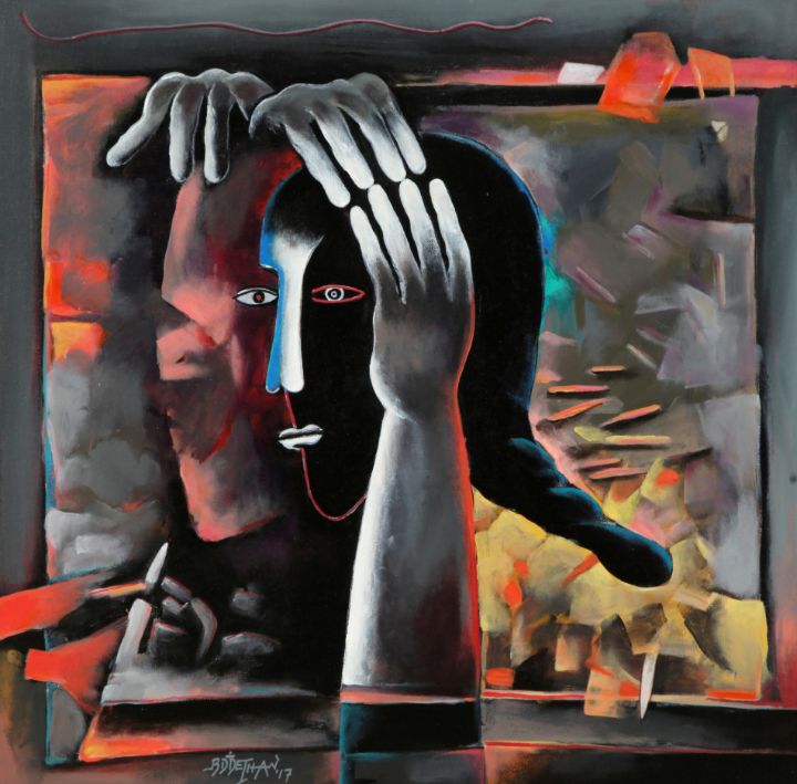 From The Dolna Collection - Mitu Basu - Paintings & Prints, Abstract ...